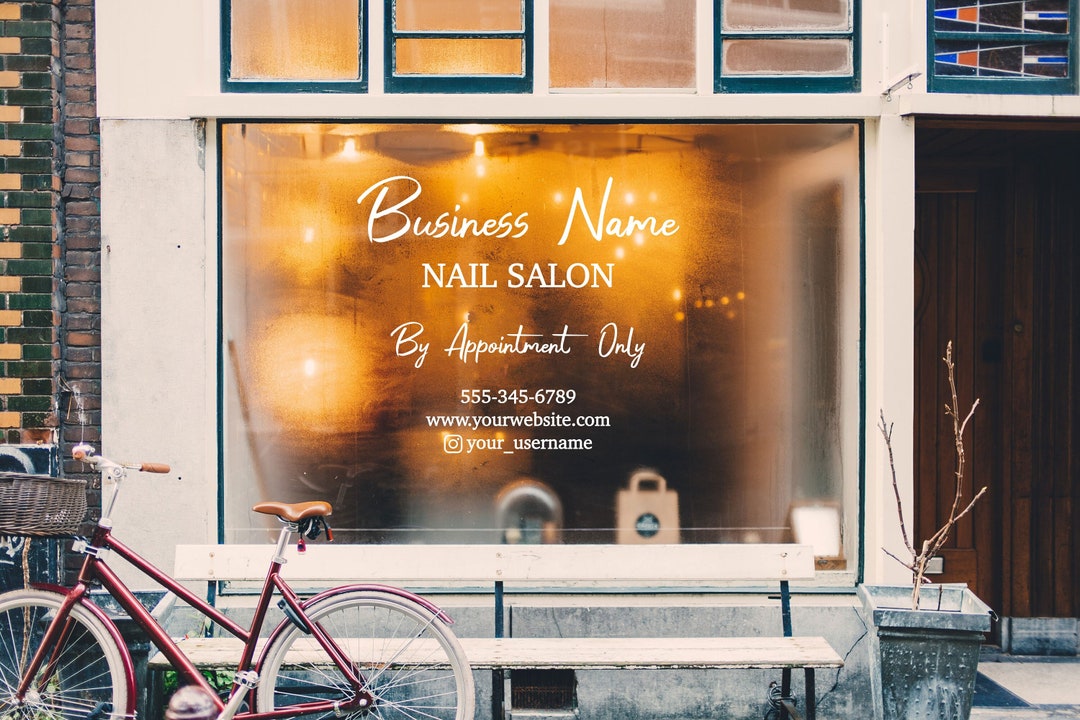 Custom Vinyl Storefront Business Vinyl Decal Sticker - Personalized ...