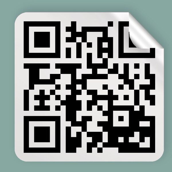 Qr Code Mirror Sticker - Etsy