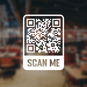 Custom QR Code Vinyl Decal Sticker Scan Me Car Truck - Etsy