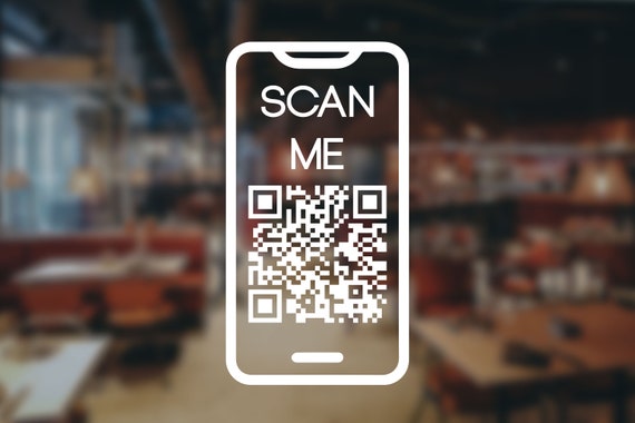Custom QR Code Vinyl Decal Sticker Scan Me Car Truck - Etsy