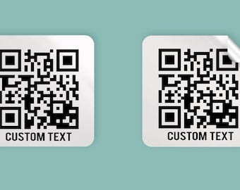 Custom QR Code Clear Labels, Transparent Business Logo Seals, Round ...