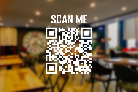 Custom QR Code Vinyl Decal Sticker Scan Me Car Truck - Etsy