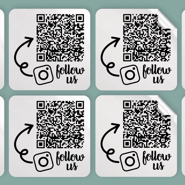 Small Qr Code Sticker - Etsy