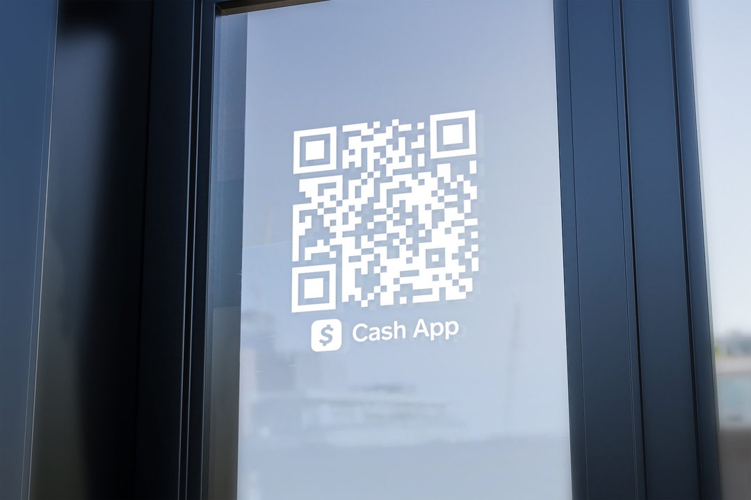 Custom Cash App Vinyl Decal Sticker - Custom QR Code for Business ...