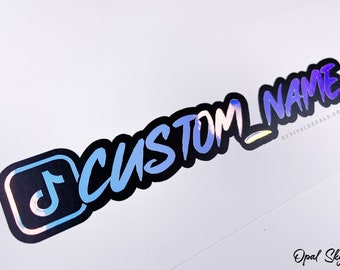Custom Social Media Decal Personalized Stickers Instagram Facebook Tik ...