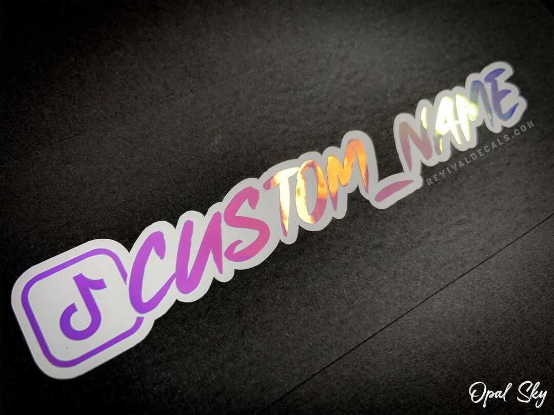 Custom Social Media Decal Personalized Stickers Instagram Facebook Tik ...