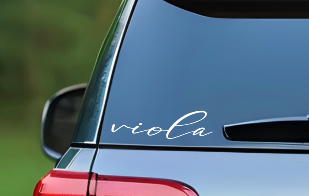 Viola Car Decal | Viola Window Sticker | Viola Bumper Sticker | Music ...