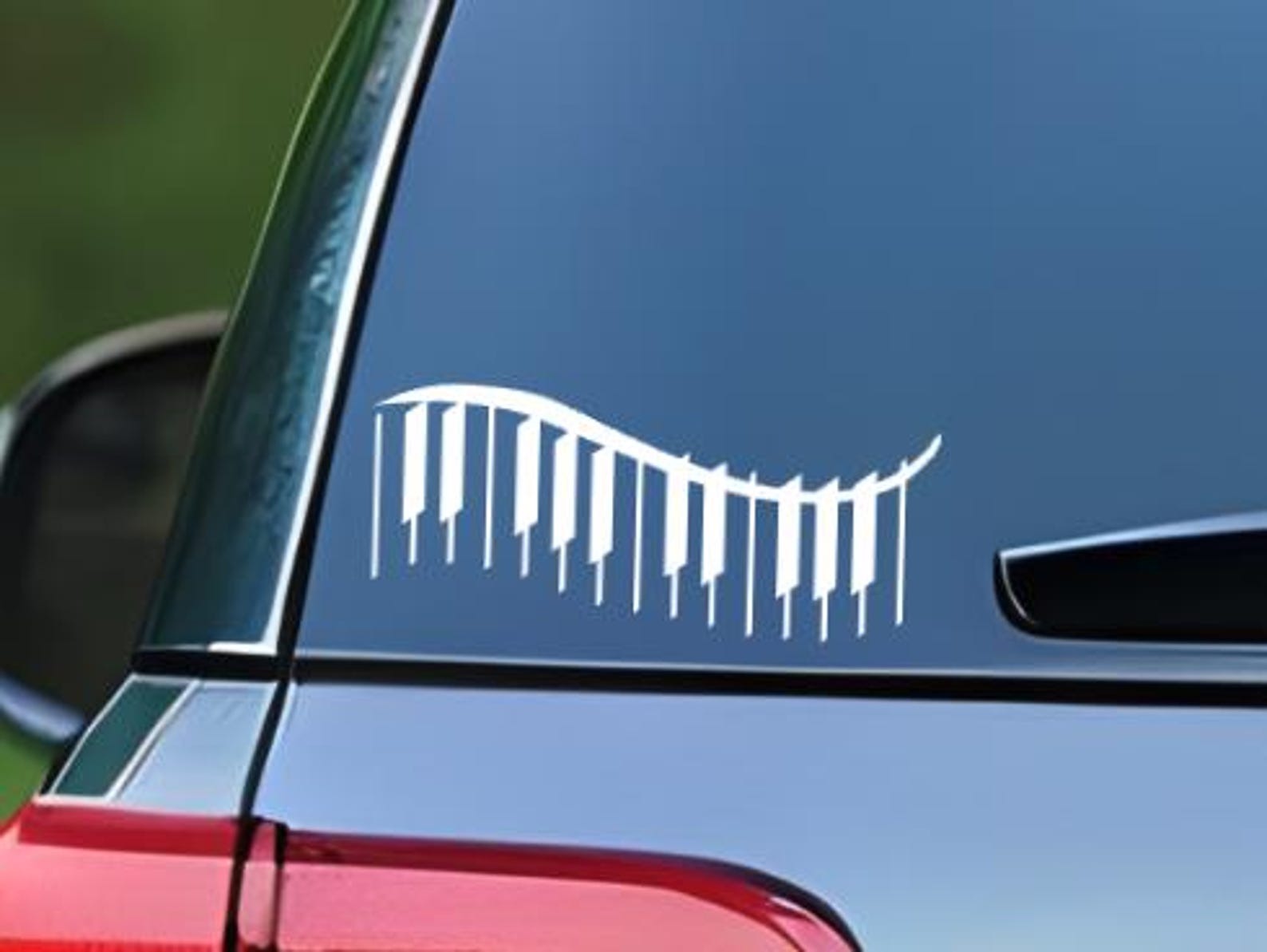 Piano Keys Car Decal | Piano Window Sticker | Vinyl Car Sticker | Music ...