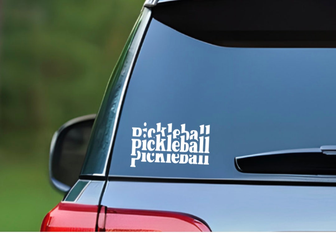 Pickleball Car Decal - Etsy