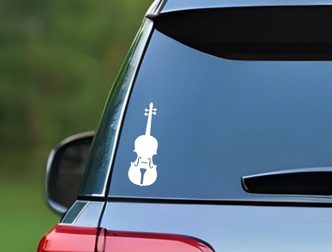 Violin or Viola Car Decal | Viola Window Sticker | Violin Bumper ...