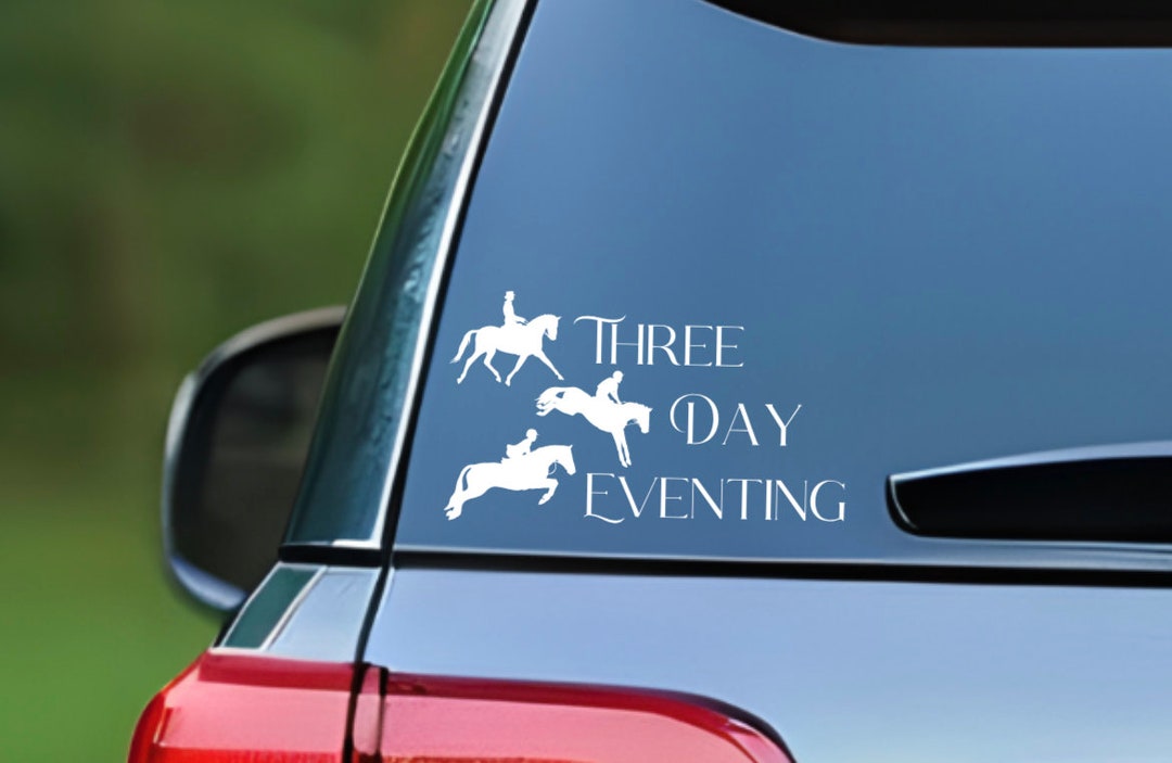 Eventing Car Decal | Equestrian Window Sticker | Eventing Sticker ...