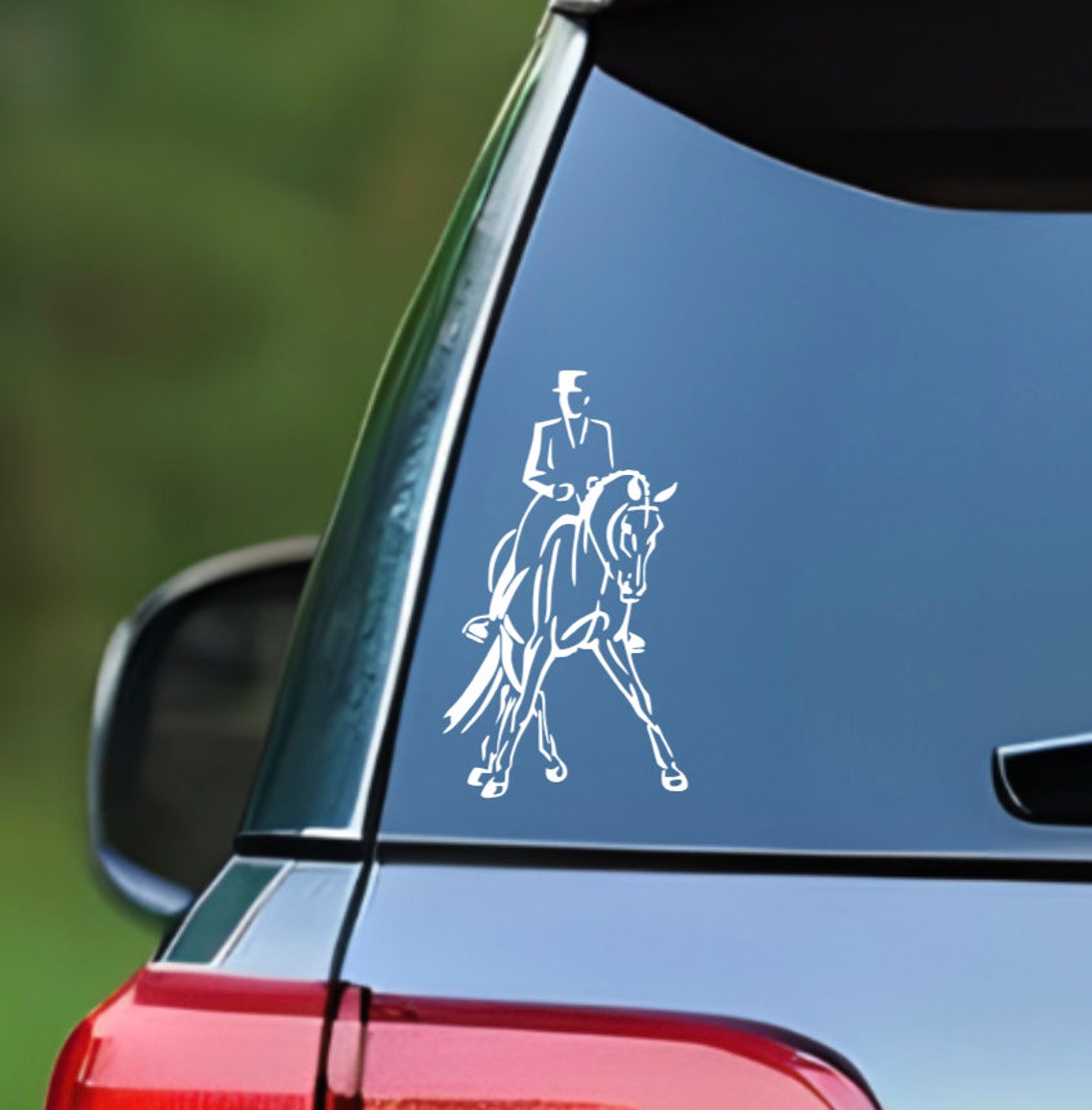 Dressage Car Decal | Equestrian Window Sticker - Etsy