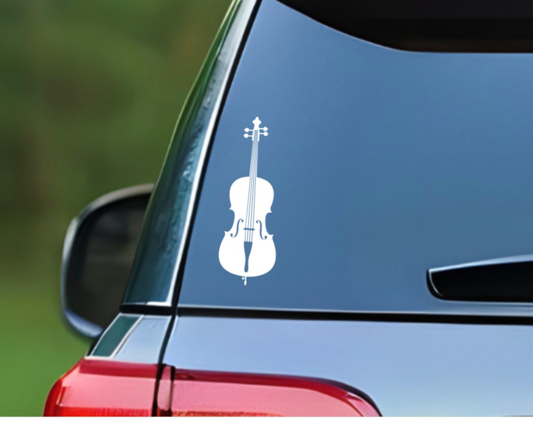 Cello Car Decal | Cello Window Sticker | Vinyl Car Sticker | Music ...