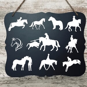 Stall Signs, Black Chalkboard, Scrolled Edge, Any Discipline - Etsy