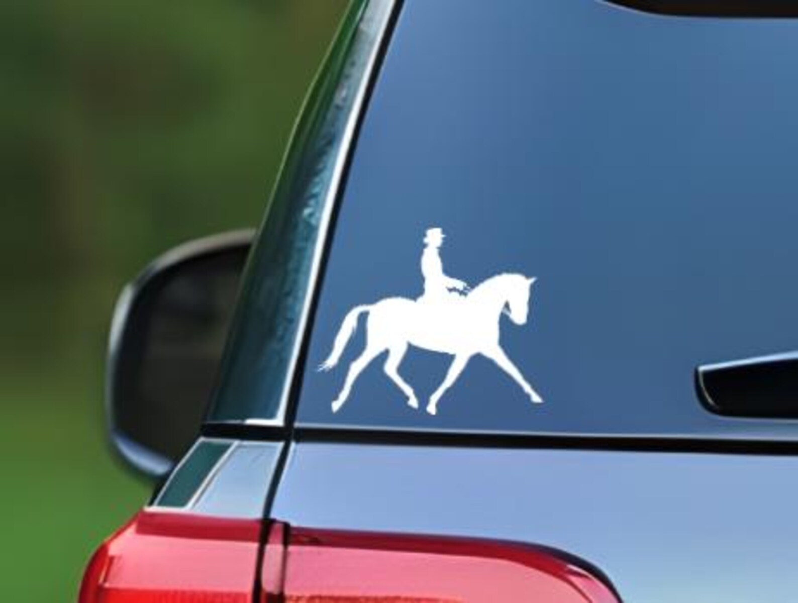 Dressage Car Decal | Equestrian Window Sticker - Etsy