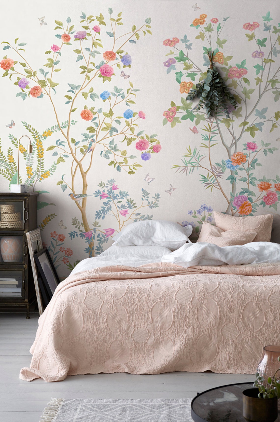 Chinoiserie Mural Wallpaper Repeat Home Decor Wall Murals - Etsy Australia