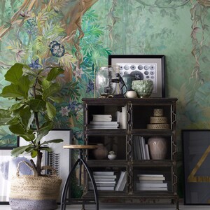 Tropical Forest Mural Wallpaper Repeat Home Decor Wall - Etsy
