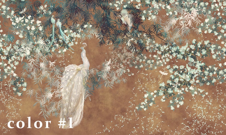 Chinoiserie Wallpaper Seamless Pattern Home Decor Wall - Etsy UK