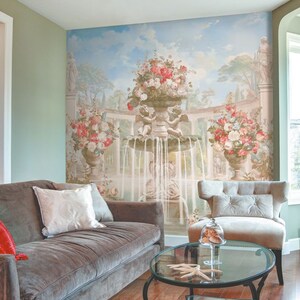 Romantic Removable Wallpaper Mural, Scenic Wall Murals, French ...