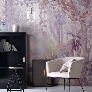 Tropical Forest Mural Wallpaper Repeat Home Decor Wall - Etsy