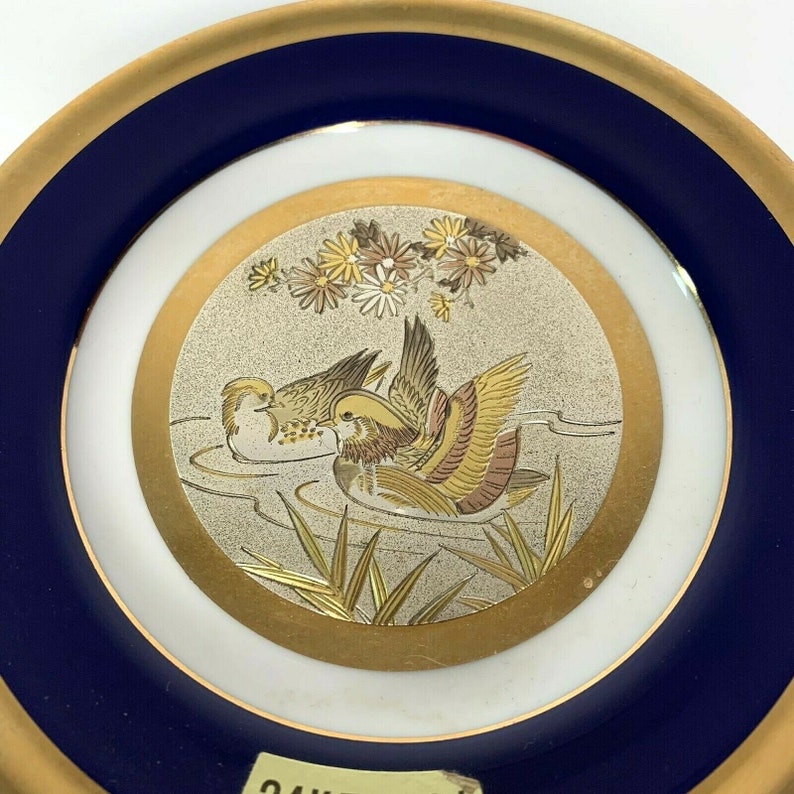 Vintage Japan the Art of Chokin 24K Gold Edged - Etsy