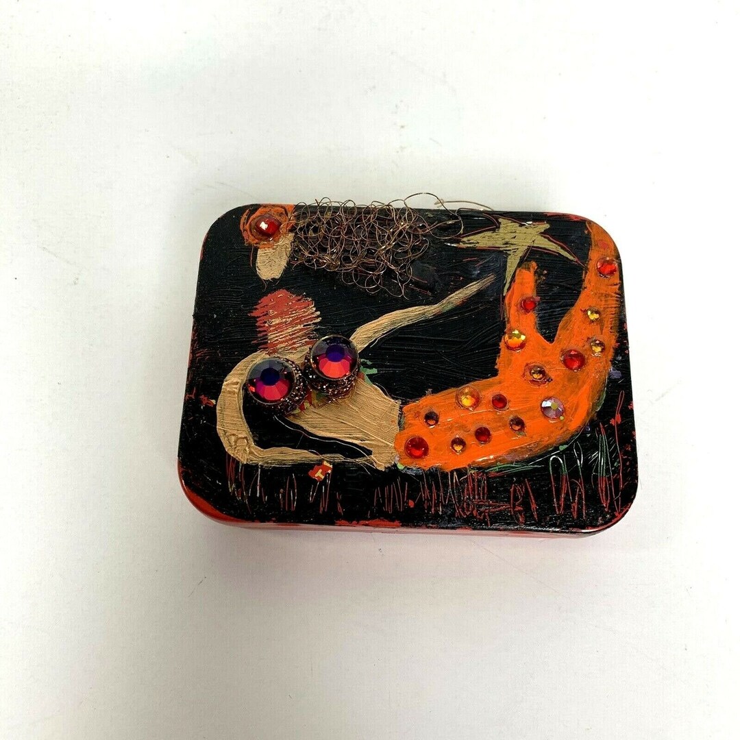 Vermints Decorative Hand Painted Mermaid Mint Tin Trinket Box - Etsy