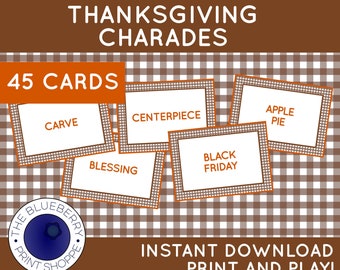 Thanksgiving Taboo Classroom Game Class Party Family Fun | Etsy