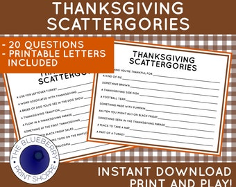 Thanksgiving Taboo Classroom Game Class Party Family Fun | Etsy