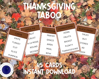 Thanksgiving Taboo - Etsy