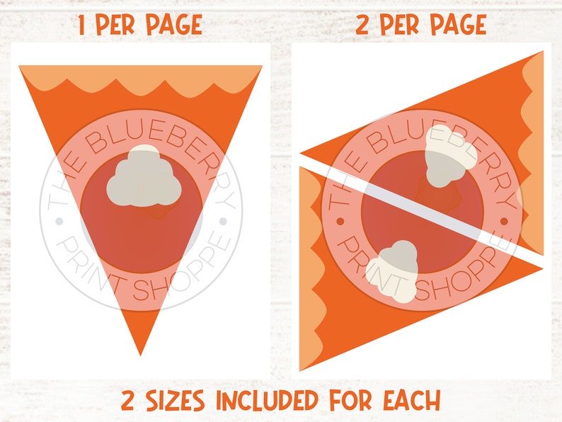 Printable Pie Banner Pie Garland Pie Party Thanksgiving - Etsy