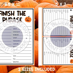 Halloween Finish the Phrase Game | Halloween Party Game | Fun Party ...