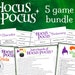 Hocus Pocus Game Bundle | 5 PRINTABLE Games | Hocus Pocus Watch Party ...