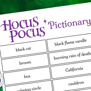 Hocus Pocus Game Bundle | 5 PRINTABLE Games | Hocus Pocus Watch Party ...