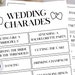 Wedding Charades Wedding Shower Game 32 Phrases to Act Out Bridal ...