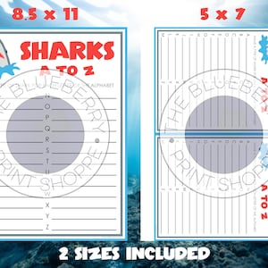Sharks A to Z Game | Shark Week Activity | Shark Theme Party ...