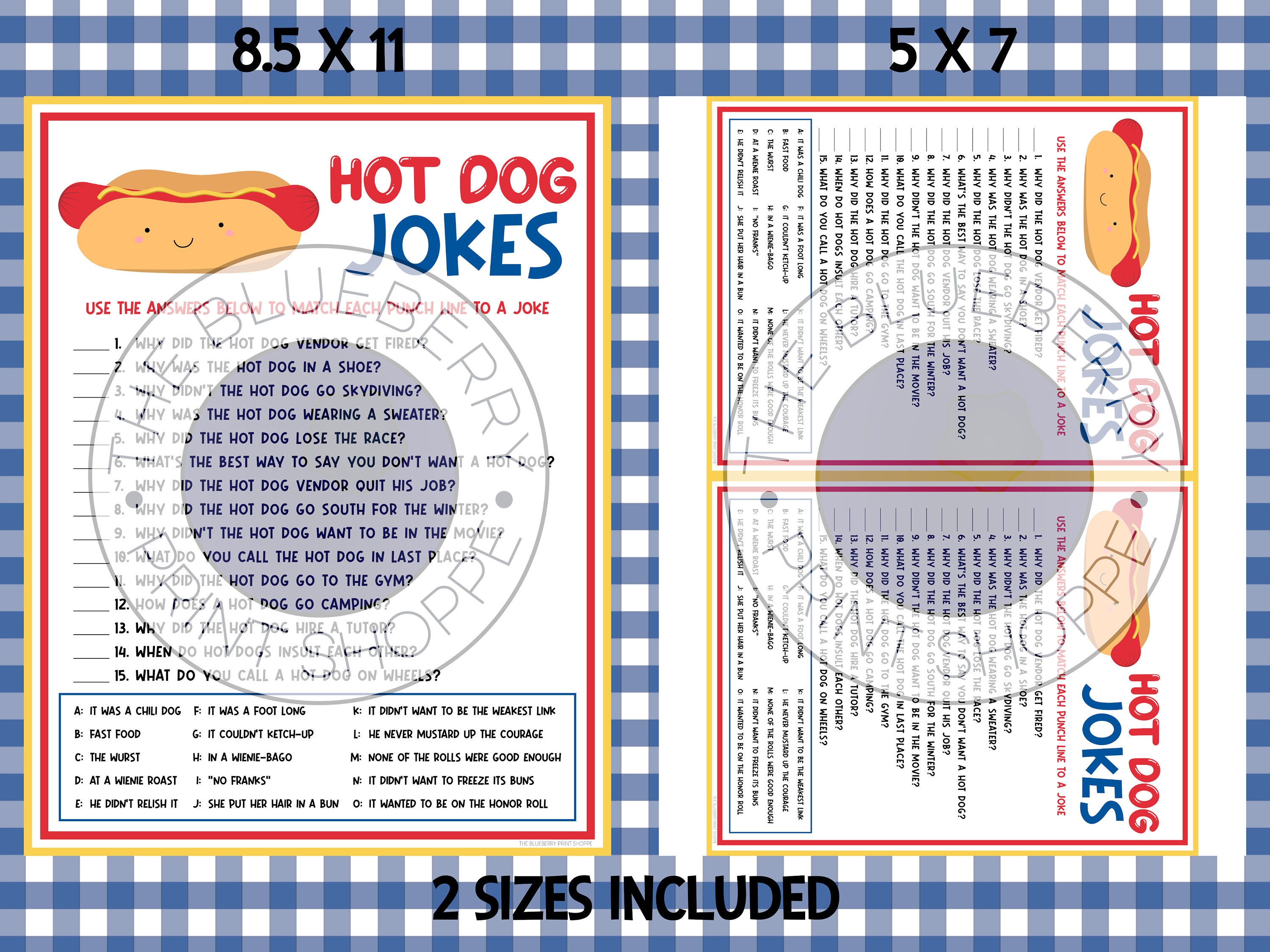 Hot Dog Jokes | Hot Dog Party Game | Hot Dog Theme Party | Barbecue ...