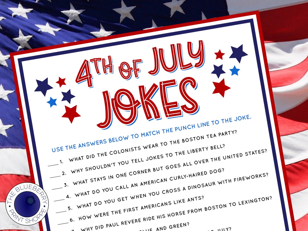 4th of July Jokes | Party Game | Fourth of July | Independence Day ...