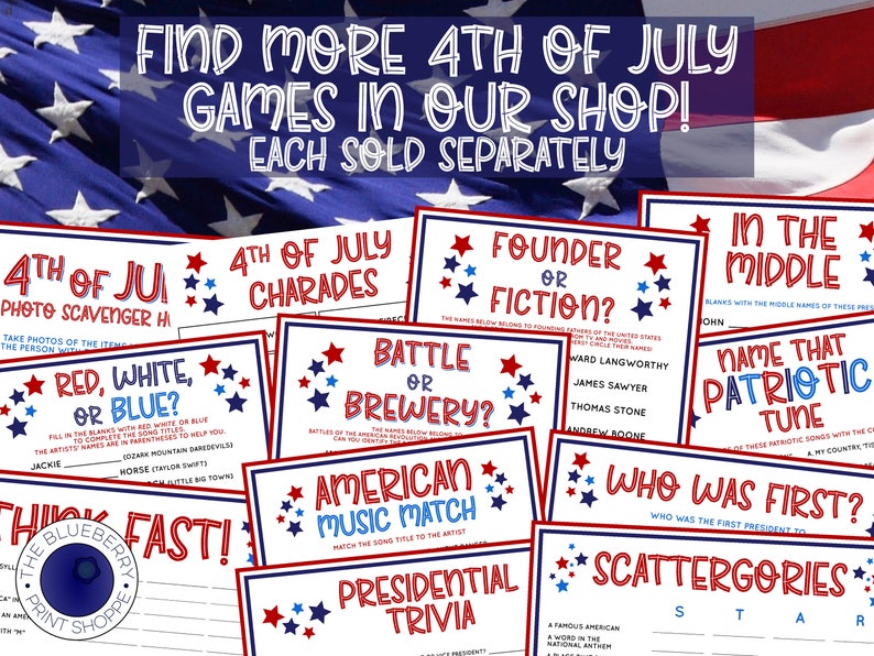 What's Your Fireworks Name Game WITH NAMETAGS & SIGN | Fourth of July ...