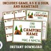 What's Your Camping Name Game WITH NAMETAGS & SIGN | Camping Birthday ...