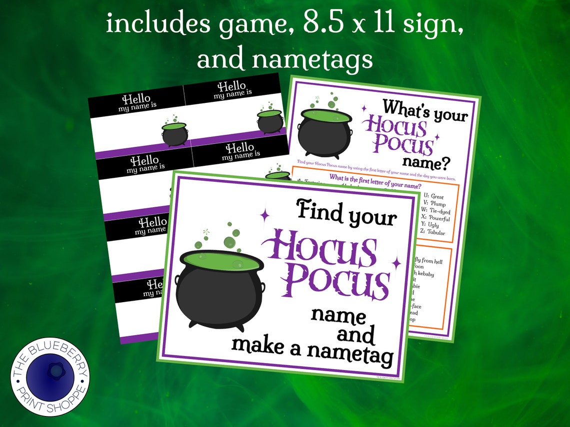 Hocus Pocus Printable Party Bundle Hocus Pocus Watch Party - Etsy