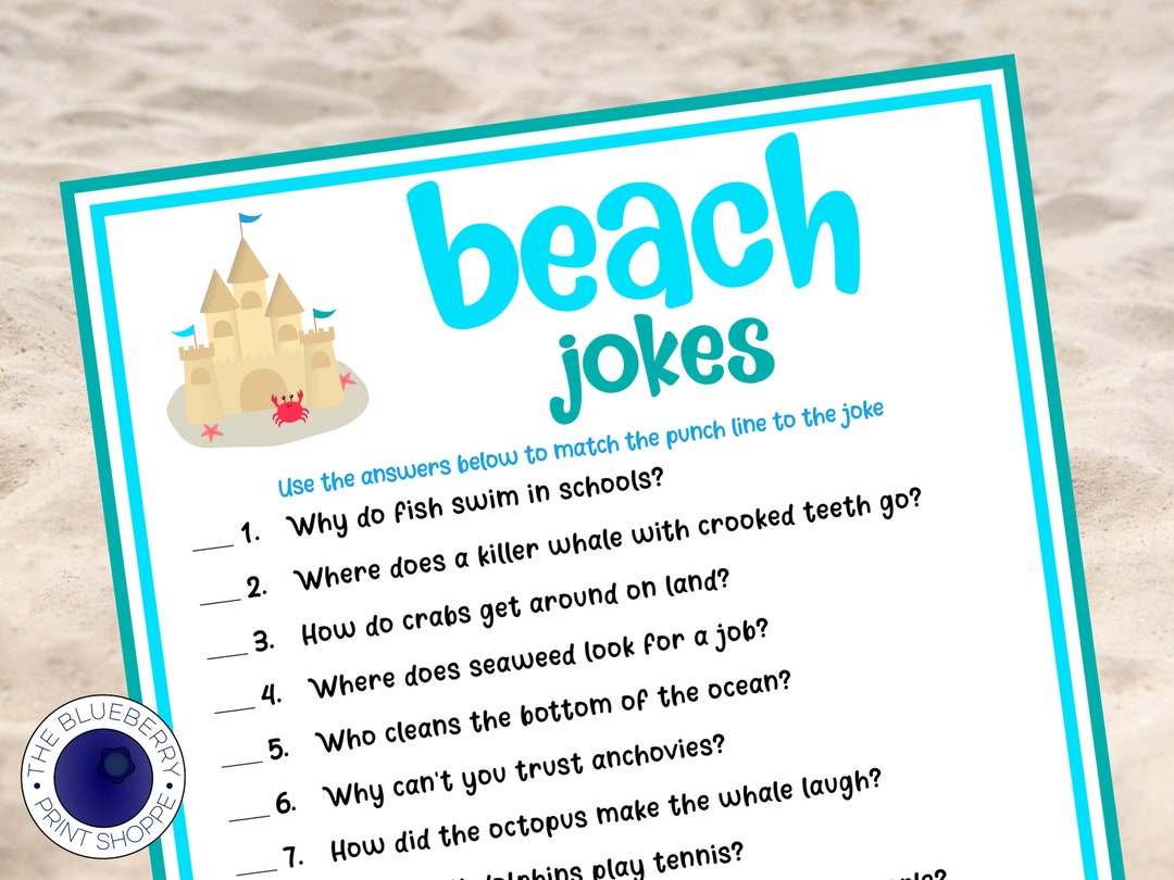 Beach Jokes | Beach Party Game | Beach Bash | Beach Riddles | Beach ...