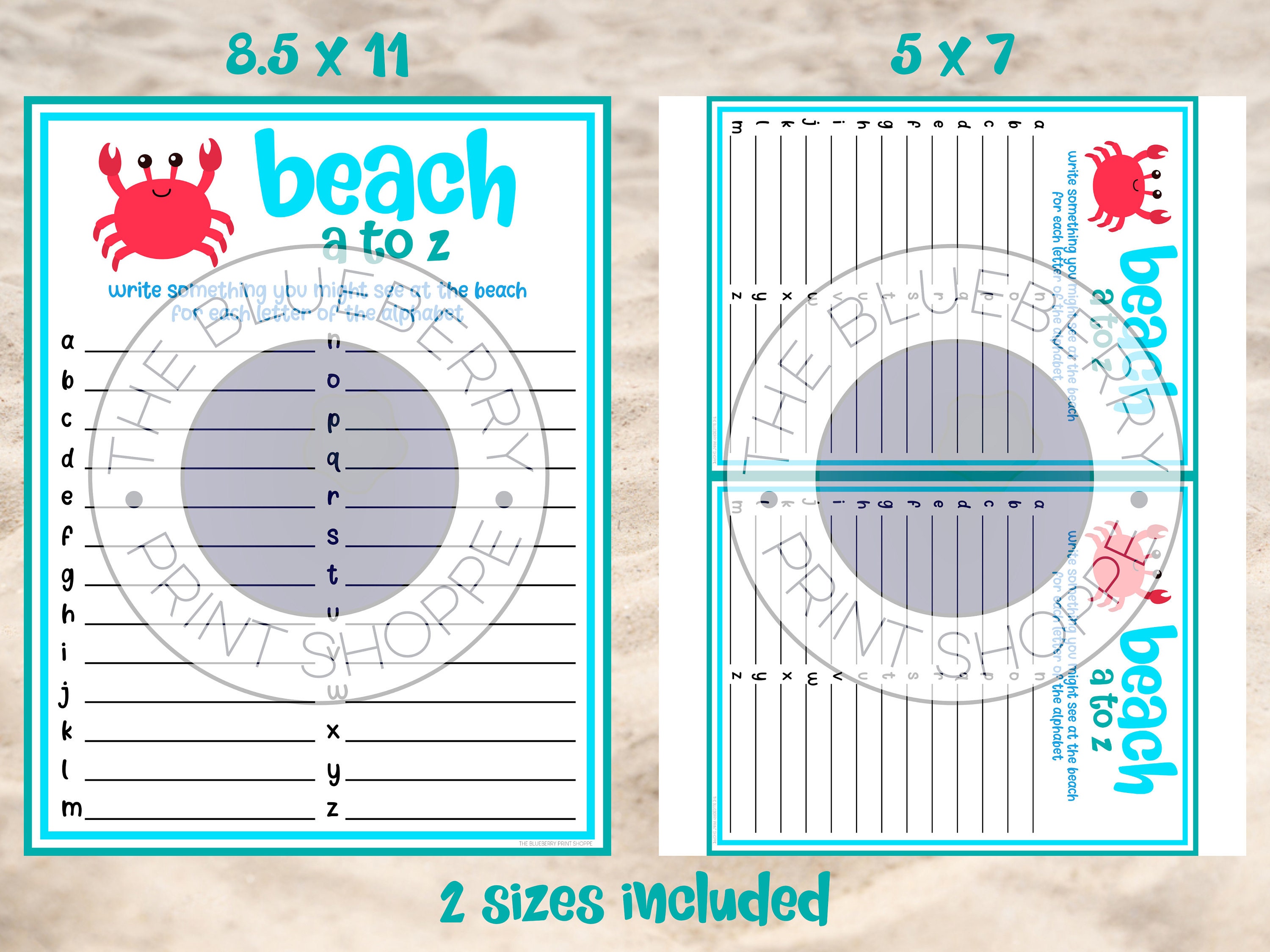 Beach A to Z Game | Beach Bash | Beach Vacation | Fun Activity for Kids ...