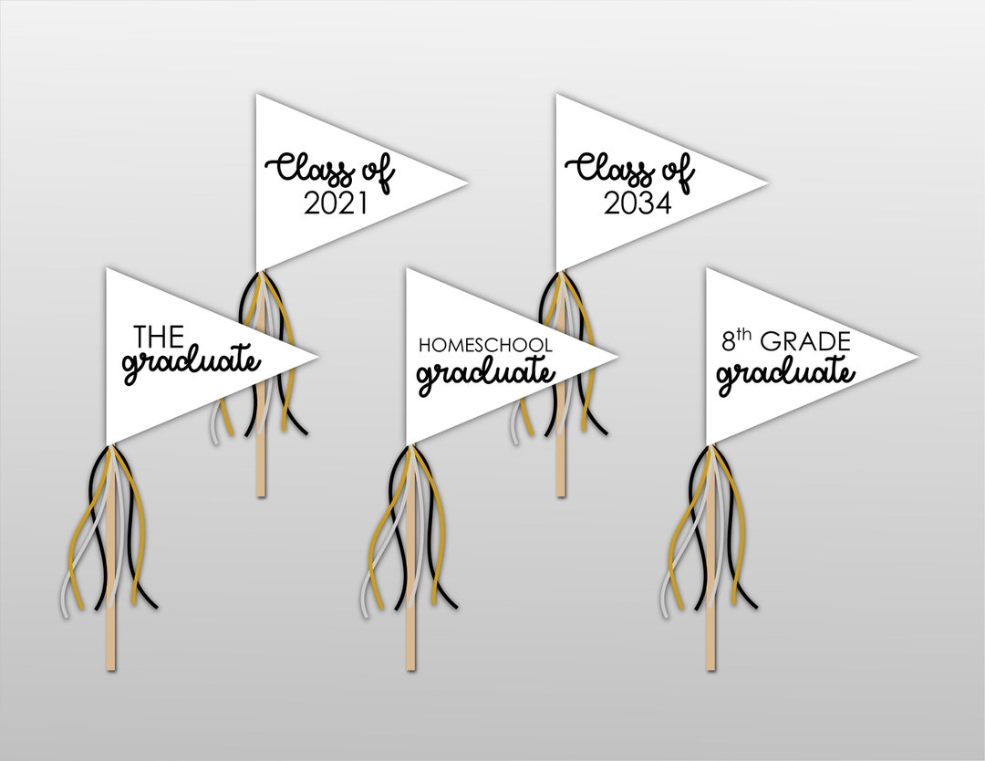 Graduation Flag Bundle | Printable - Etsy