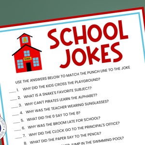 Back to School Jokes | Back to School Game | School Riddles | First Day ...
