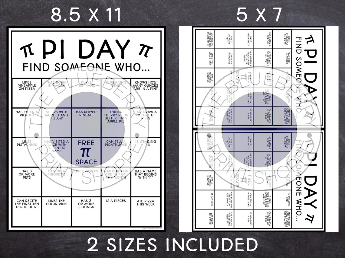 Pi Day Game | Find Someone Who... | 3-14 | Pi Day Game | Classroom Game ...