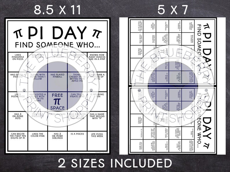 Pi Day Game Find Someone Who... 3-14 Pi Day Game Classroom Game Office ...