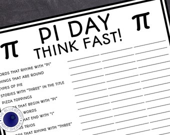 Printable Pi Day - Etsy