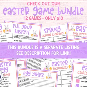 Easter Game | Charades | Pictionary | Spring Game | Action Charades ...