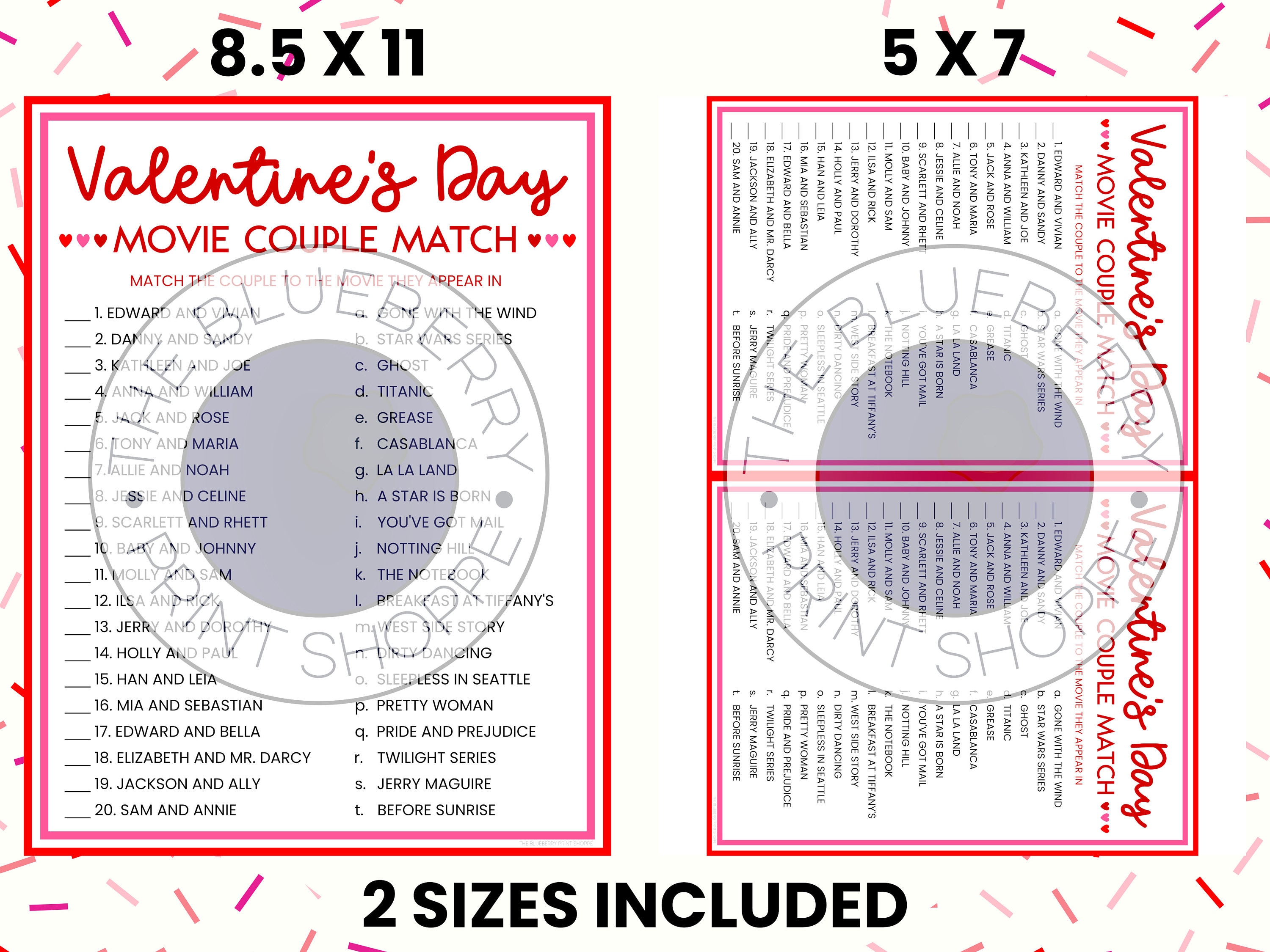 Valentine's Day Game | Movie Trivia | February 14th | Galentine's Game ...