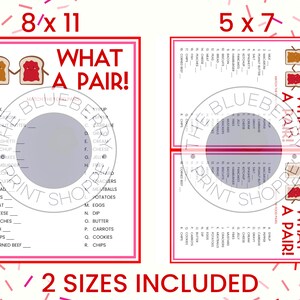 Valentine's Day Game | Party Game | Classroom Game | Food Pairs ...